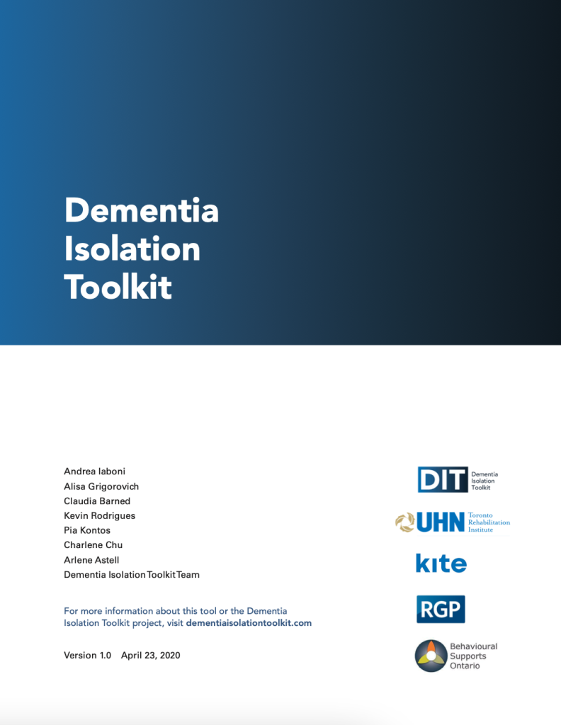 Dementia Isolation Toolkit – Wellness Hub